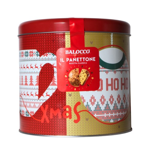 BALOCCO PANETTONE Heloo, Winter włoskie ciasto tort w puszce 750g ...